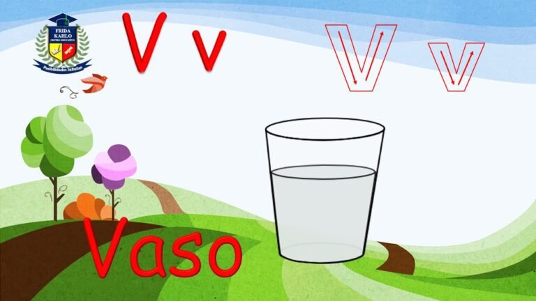 La letra V mayúscula y minúscula 【 Aquí encontraras palabras con la V】