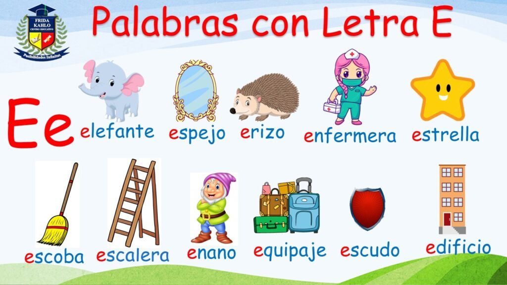 Letra E Recursos Para Padres: Para La Enseñanza En Preescolar