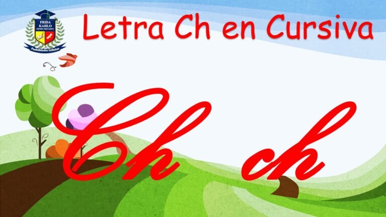 Letra Ch | Preescolar Frida Kahlo