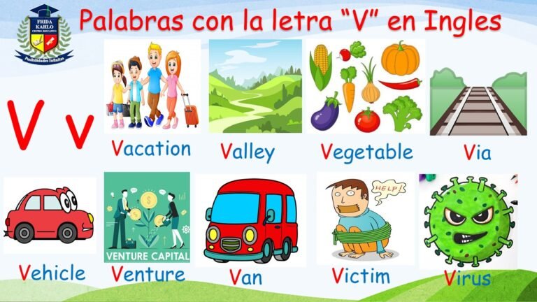 La letra V mayúscula y minúscula 【 Aquí encontraras palabras con la V】